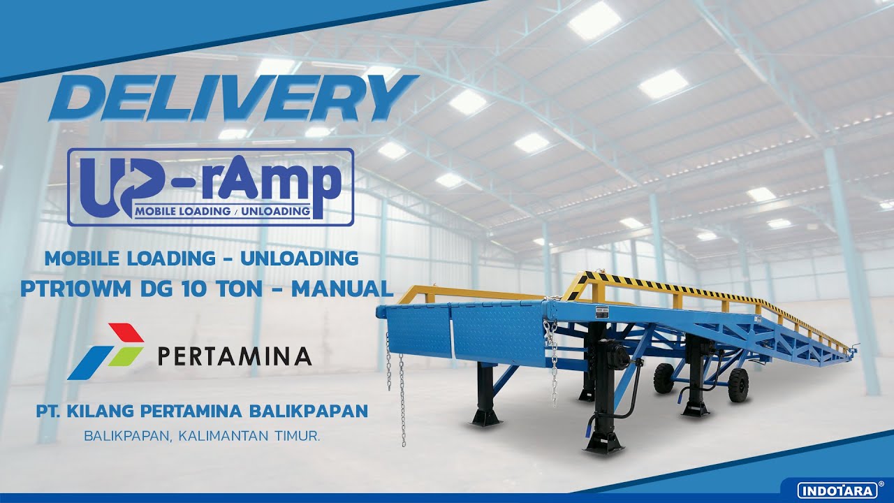 DELIVERY UP-RAMP MOBILE LOADING-UNLOADING PTR10WM DG 10T MANUAL KE PT ...
