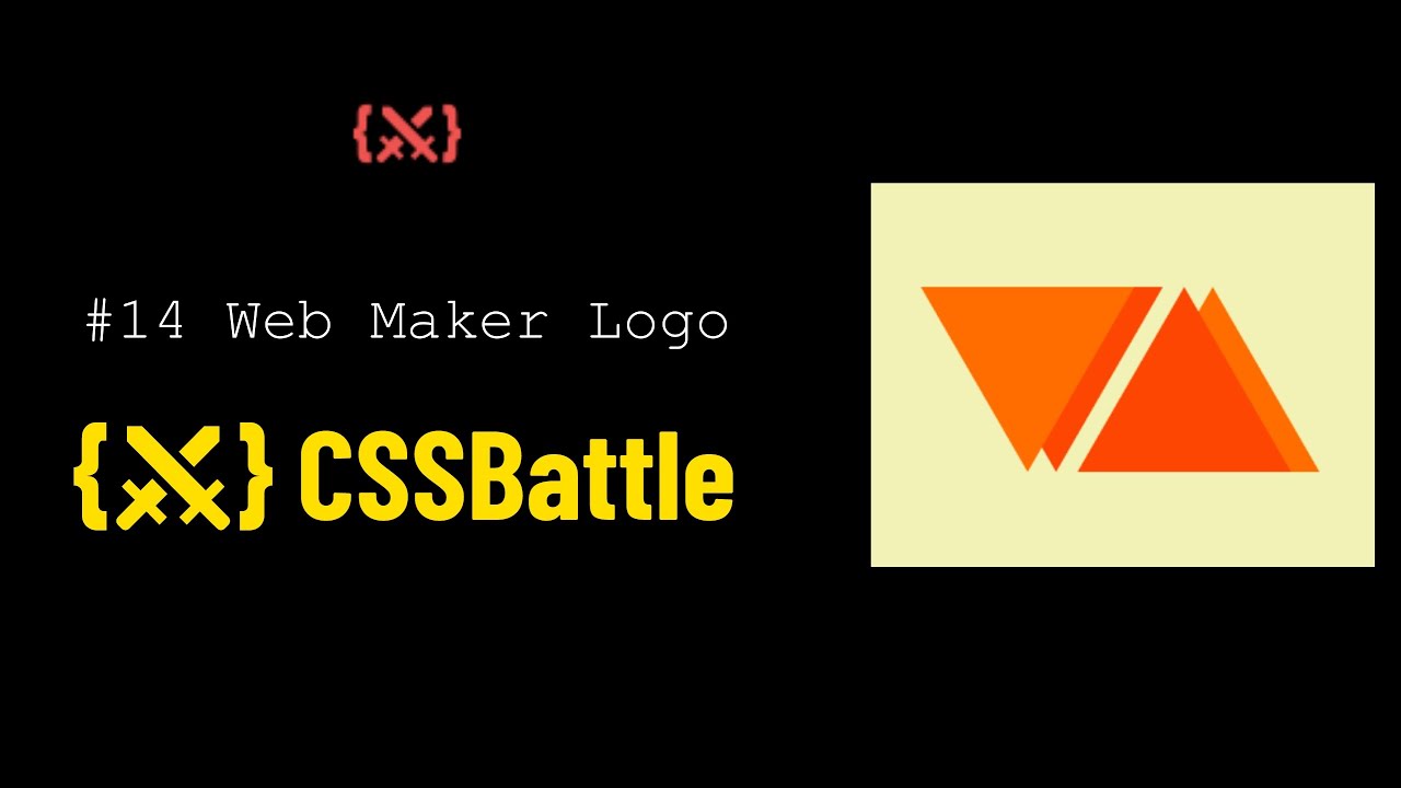 CSSBattle #14 | Web Maker Logo | Visibility | cssbattle.dev - YouTube