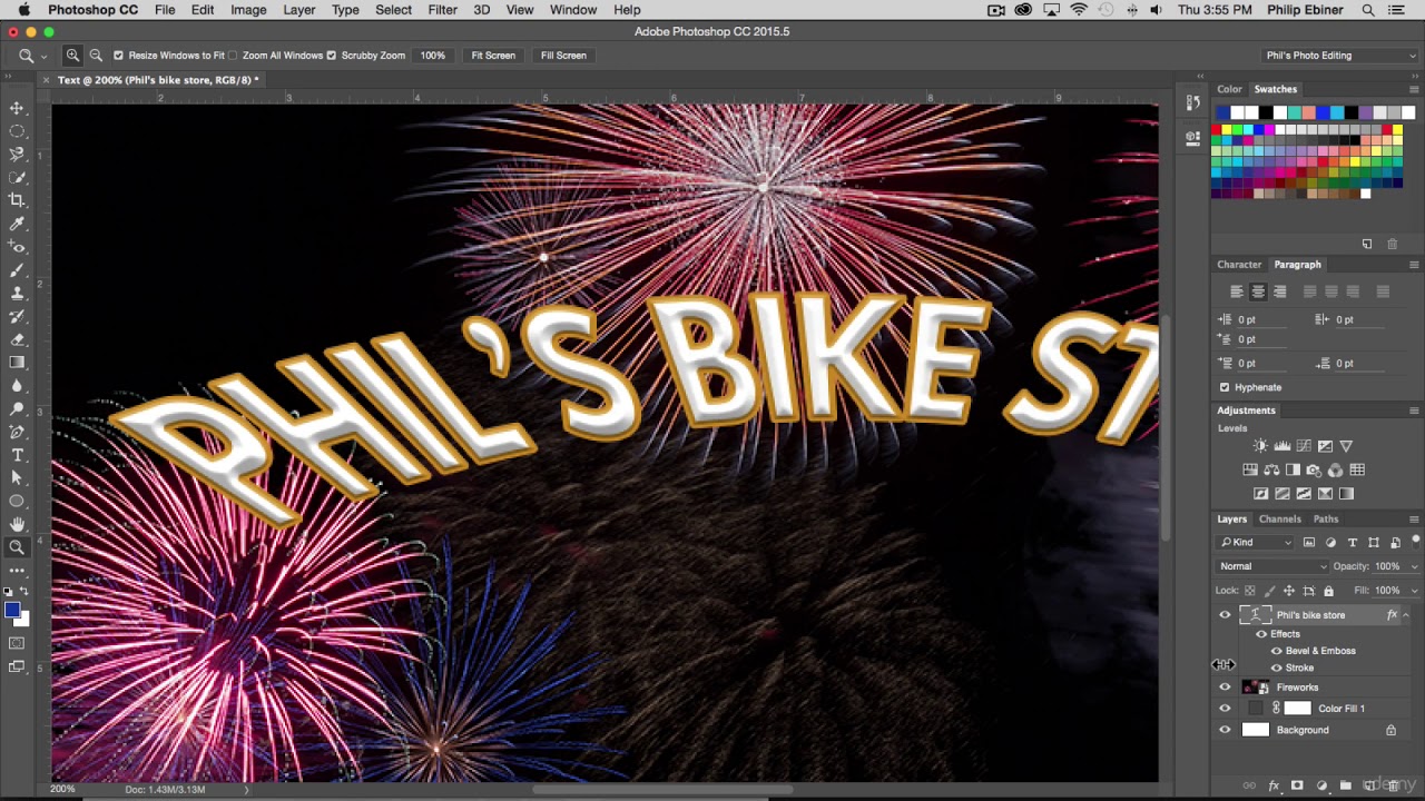Stylize Text and Graphics with Layer Styles - YouTube