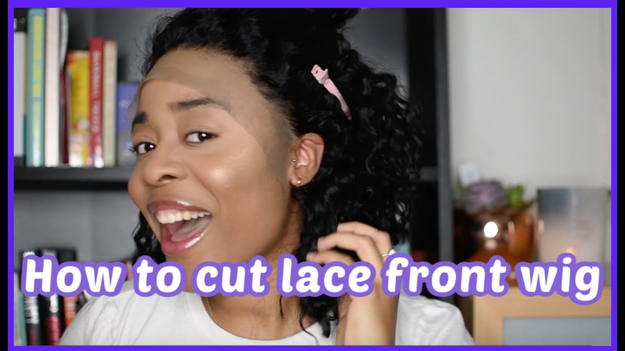 How to cut a lace frontal | Beginner hair tutorial | Lace frontal wig ...