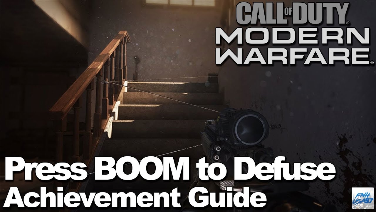 Call of Duty Modern Warfare: Press BOOM to Defuse achievement guide ...