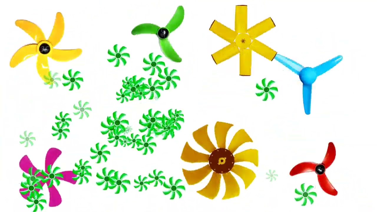 Colorful fan fountain video for kids | Fan video for kids @PinwheelKids ...