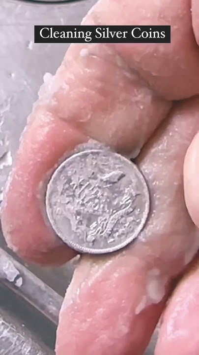 Cleaning Silver Coins Found Metal Detecting With Nokta Legend - YouTube
