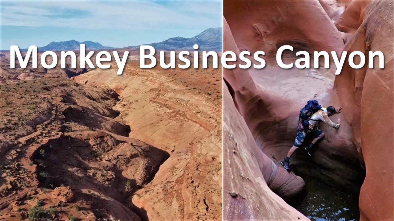 Monkey Business canyon, North Wash, Utah - YouTube