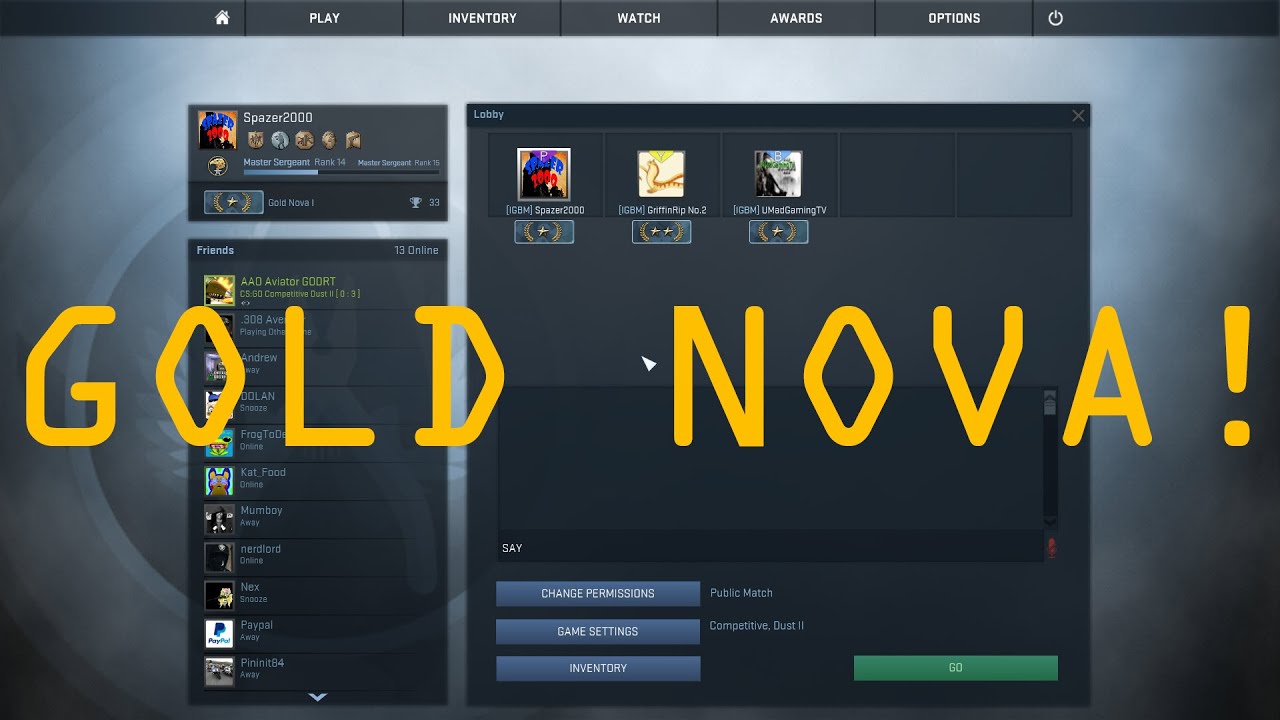 CS:GO Competitive: ACE+ Gold Nova 1!!! - YouTube