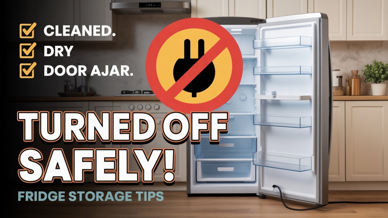 How to Keep Your Fridge Off for a Long Time Without Damage? - YouTube