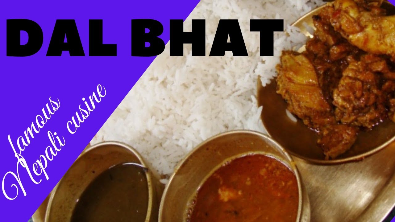 DAL BHAT ||RICE WITH LENTIL SOUP || NEPALI CUISINE || KALO DAL WITH ...