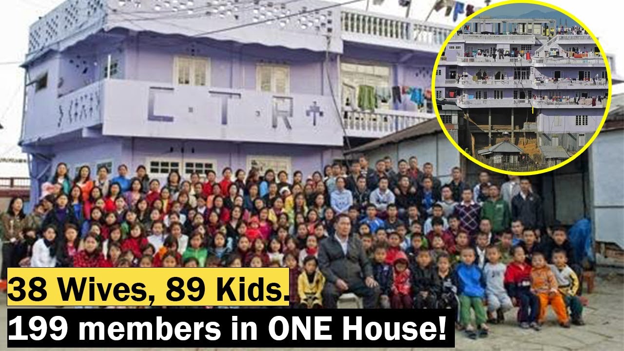 38 Wives, 89 Kids.199 members in ONE House - YouTube