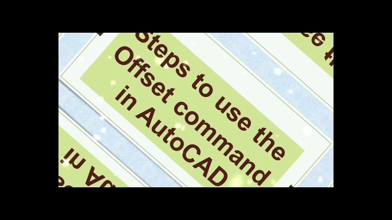AutoCAD Offset command. - YouTube