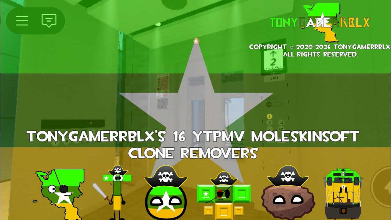 TonyGamerRBLX's 16 YTPMV Moleskinsoft Clone Removers - YouTube