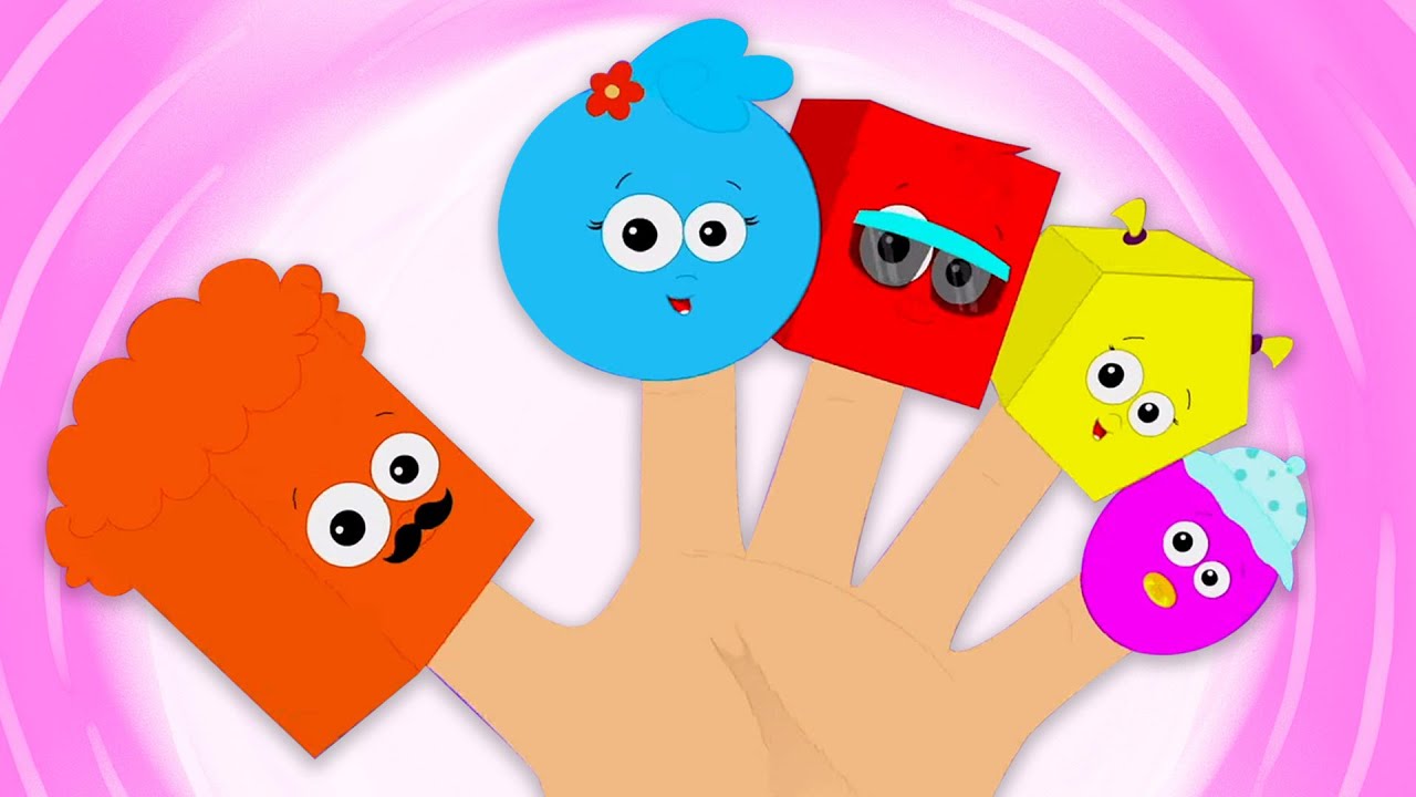 Shapes Finger Family, Kindergarten Rhymes & Videos for Children - YouTube