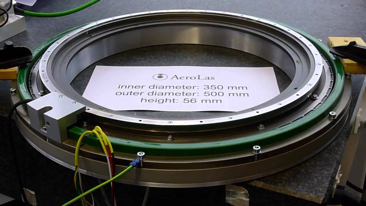 AeroLas Air guided rotary table 2 - YouTube