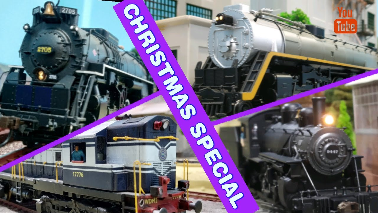 Miniature Train | My Model Railway Celebrating Christmas 🎄| Christmas ...