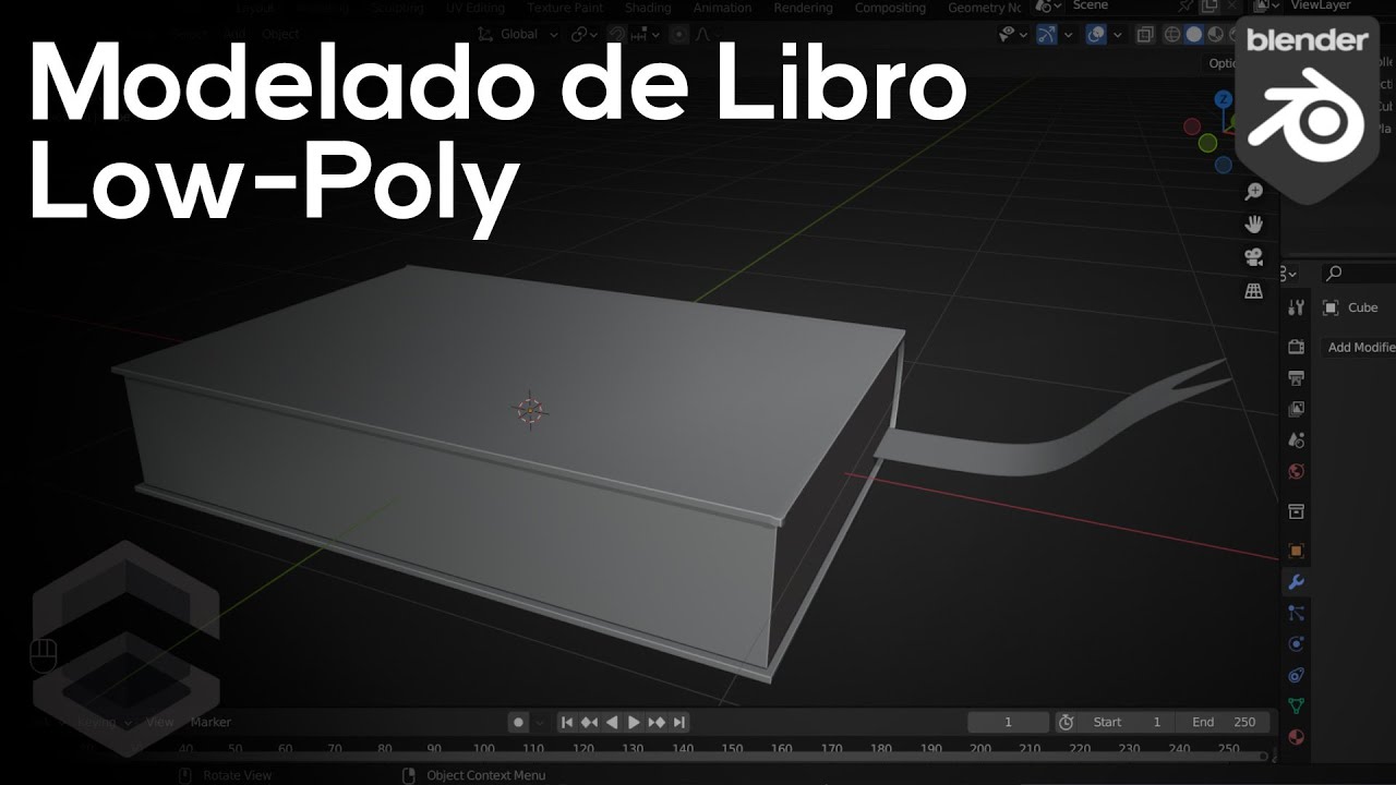 Modelado de Libro LowPoly en Blender 3.3 - Tutorial Blender - YouTube