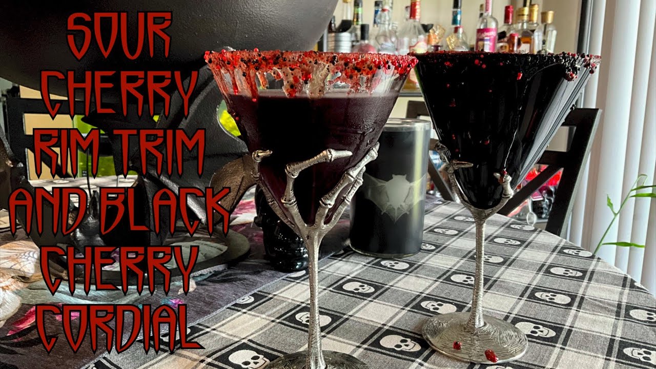 Sour Cherry Rim Trim and Black Cherry Cordial - YouTube