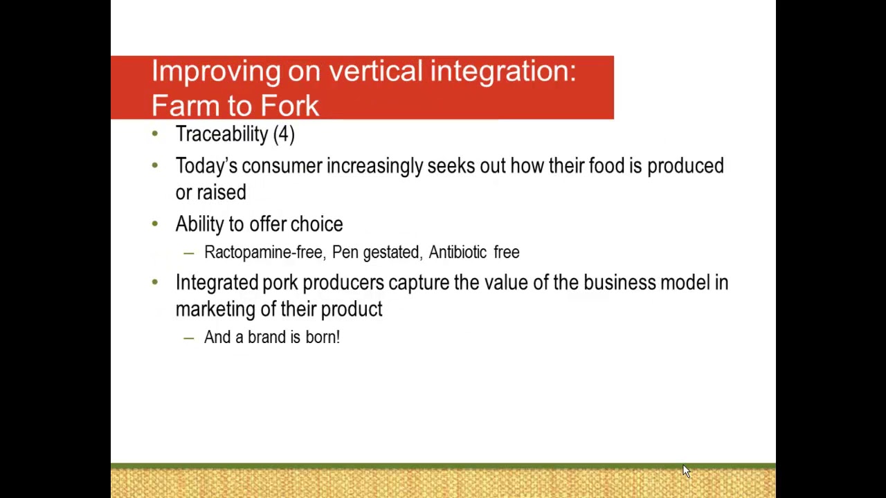 Dr. Rebecca Robbins - Overview of Integrated Pork Production in North ...
