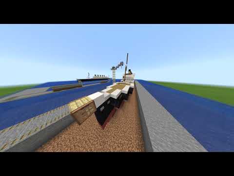 RMS Tyrannic & Heroic in Minecraft (1:5 Scale) #shorts - YouTube