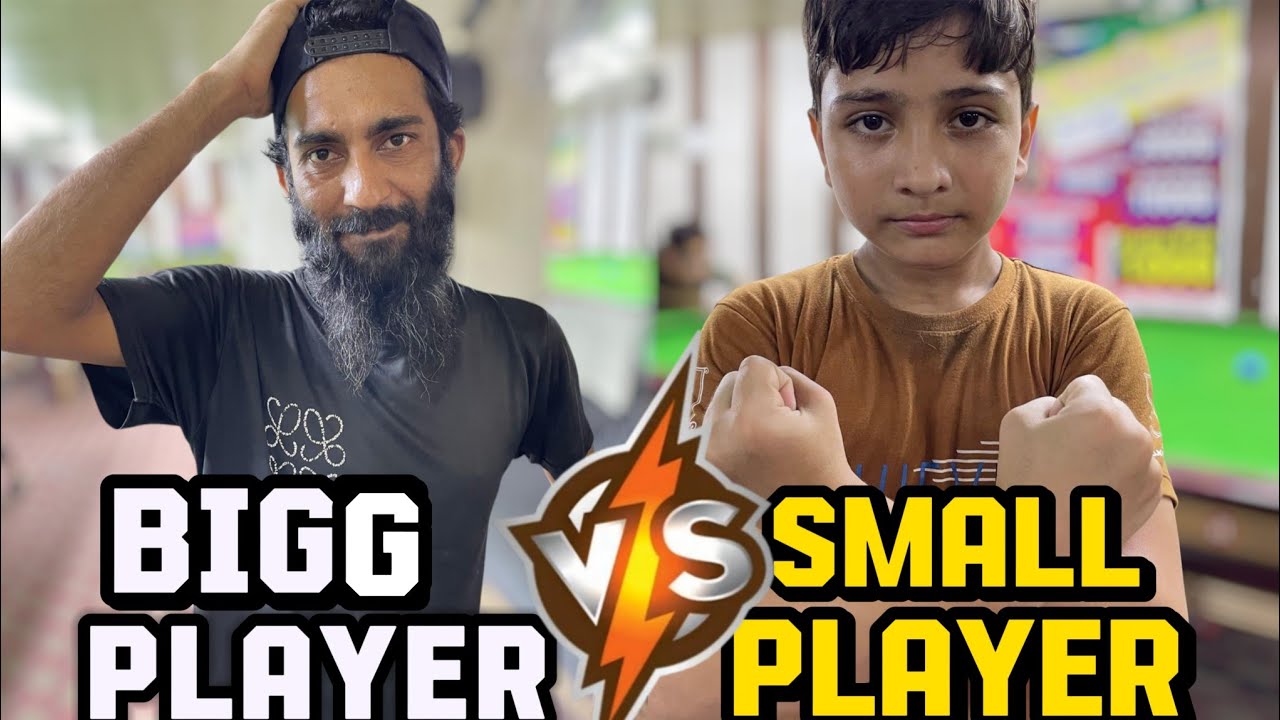 Bigg players vs small player snooker match small player ki good game ...