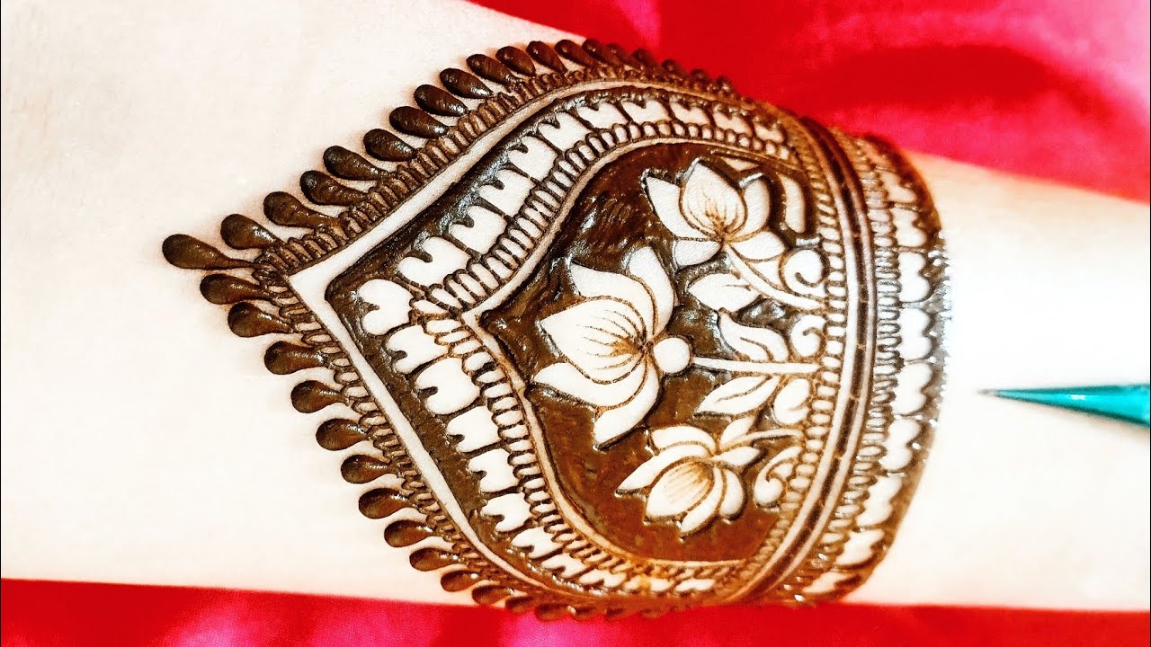 dulhan style mehndi design for hend || simple mehandi design || mehandi ...