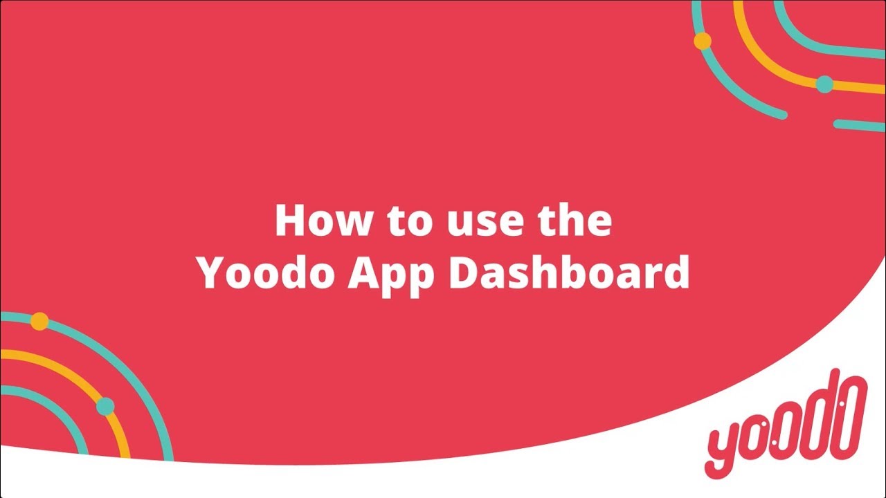 How to use the Yoodo App Dashboard - YouTube