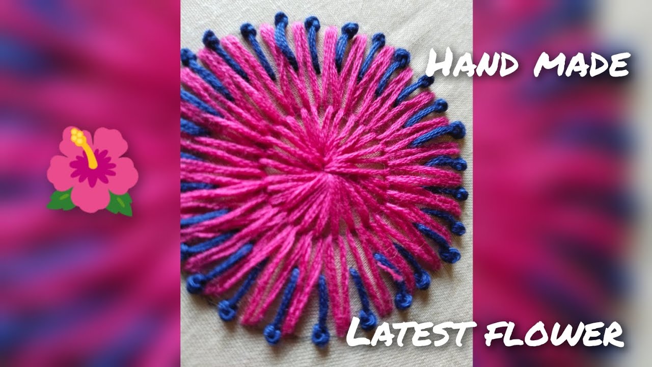 Latest Hand made flower design classical flowers design workdesign#hand ...