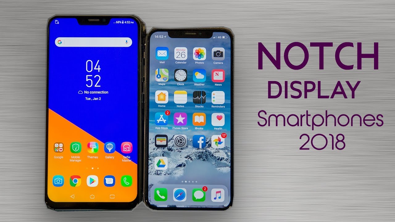 Top 5 Best Bezel Less Notch Display Smartphones 2018 - YouTube