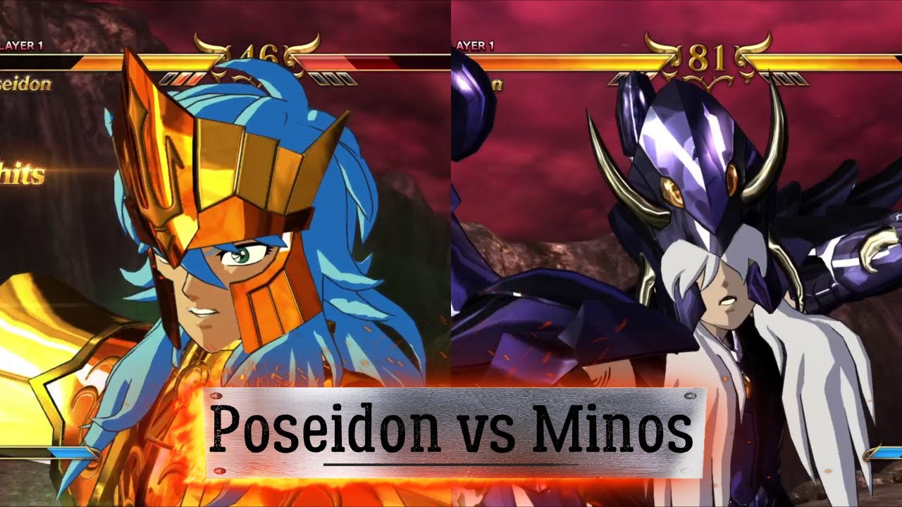 (English sub) Saint Seiya: Soldiers Soul - Poseidon vs Minos (5 Round ...