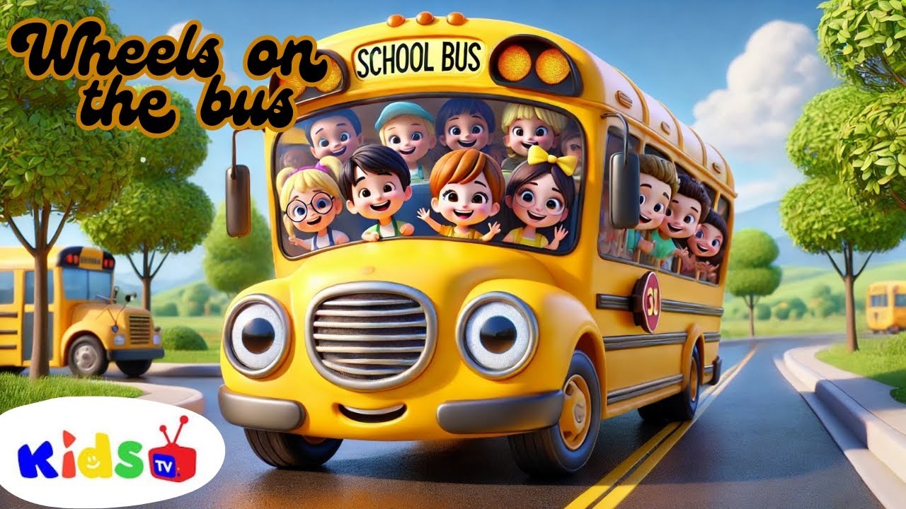Wheels on the Bus | Popular Nursery Rhyme for Kids | Sing-Along Song ...