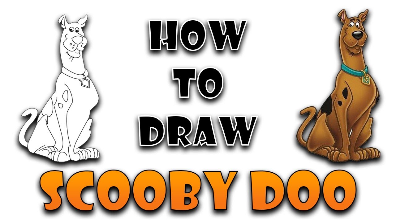 How To Draw Scooby Doo Step By Step Drawing | D4Drawing - YouTube