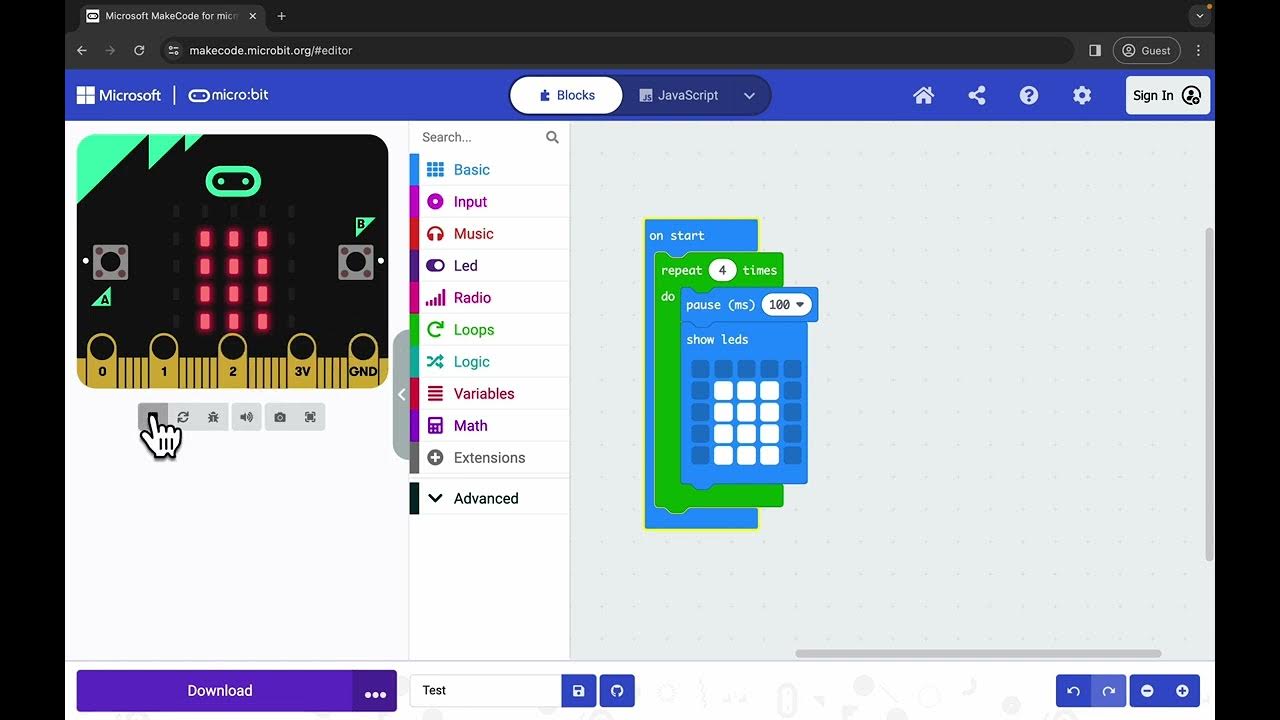 How to use loops on the Microbit - YouTube