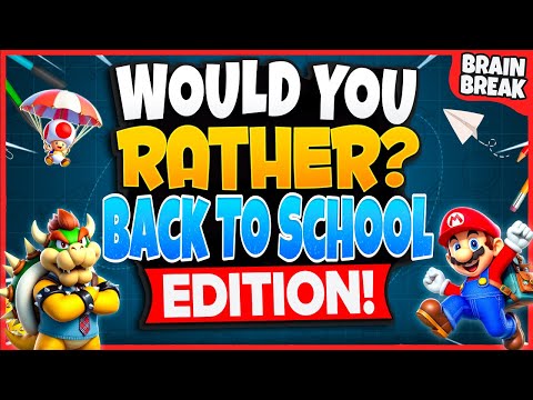 Back To School Would You Rather? Workout 🍎 Brain Breaks For Kids 🍎 Just Dance 🍎 GoNoodle Games