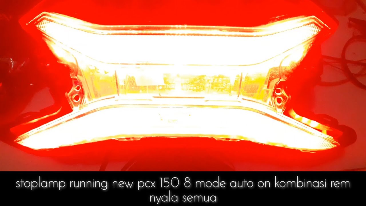 Modifikasi Lampu PCX || Led Running 8 mode New Pcx 150|| Custom ...
