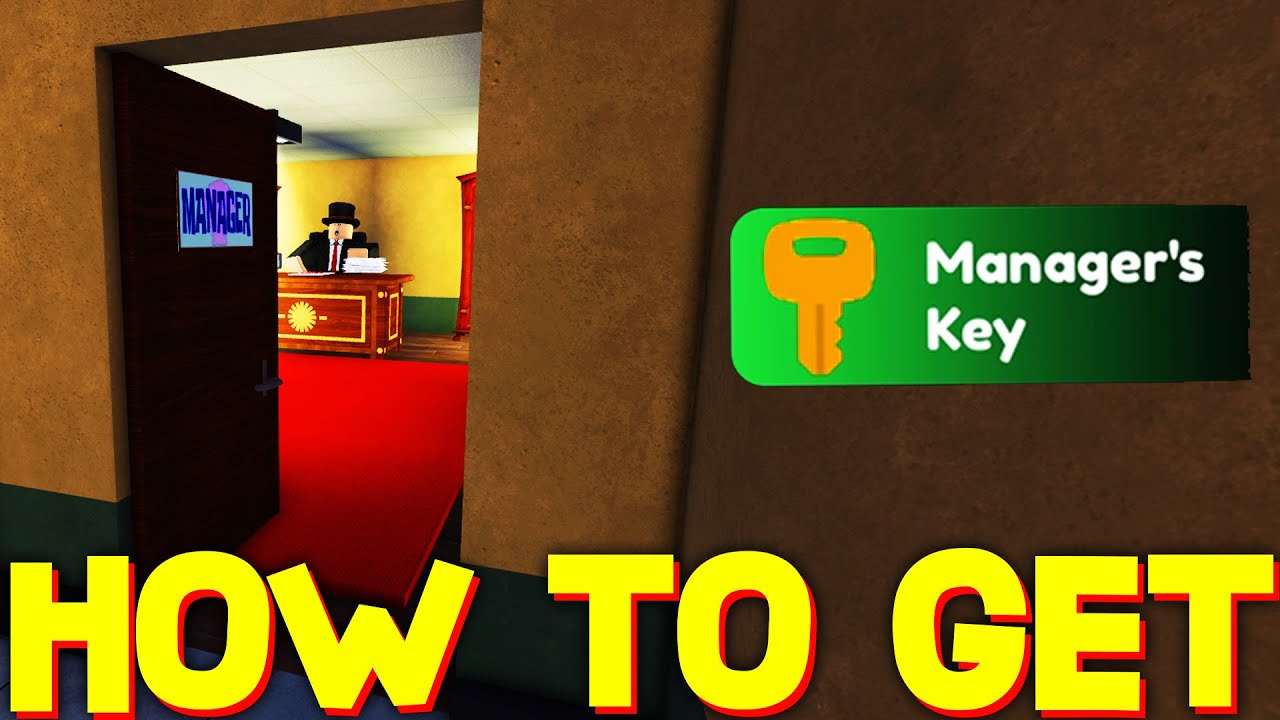 HOW TO GET KEY & OPEN MANAGER DOOR in ROB THE PLACE! ROBLOX - YouTube