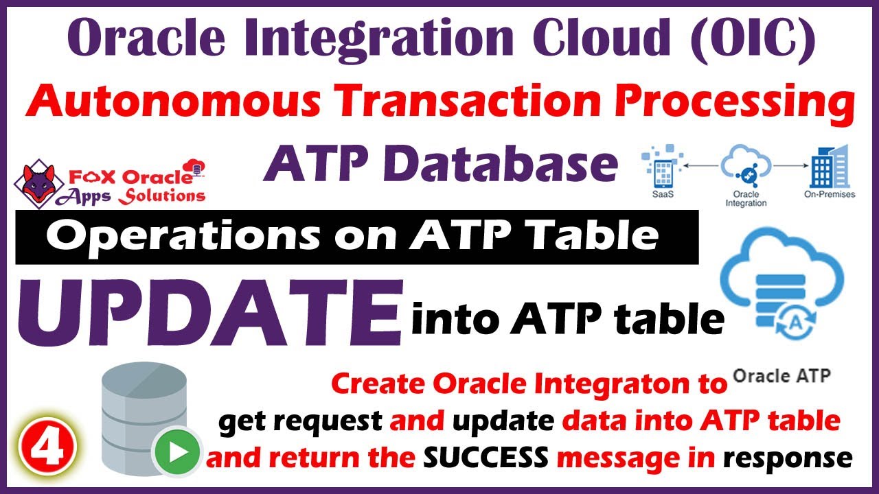 ATP - 4. Update - Update data into ATP table | Integration to update ...