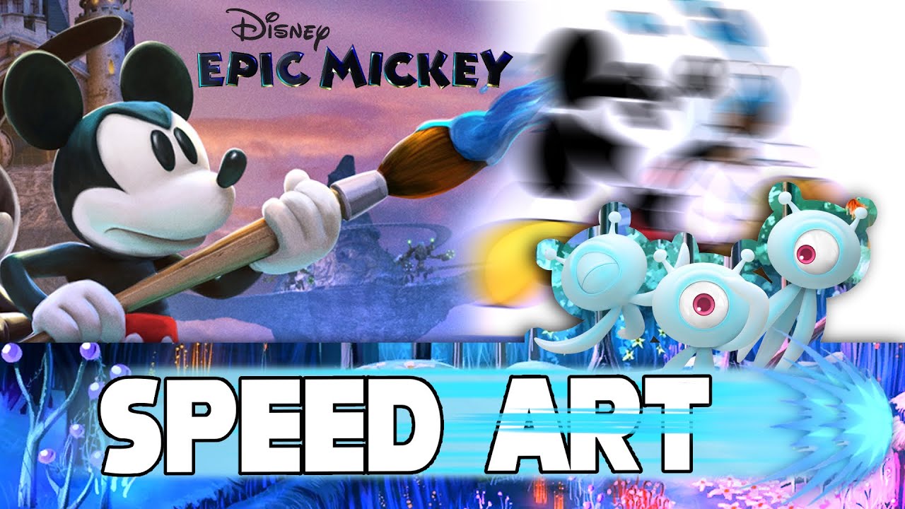 SPEED ART DISNEY EPIC MICKEY| PLANET WISP - YouTube