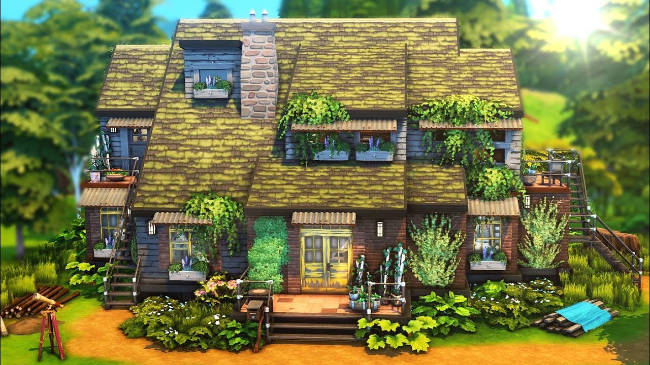 WEREWOLVES FAMILY HOME || || The Sims 4 Speed Build - NO CC - YouTube