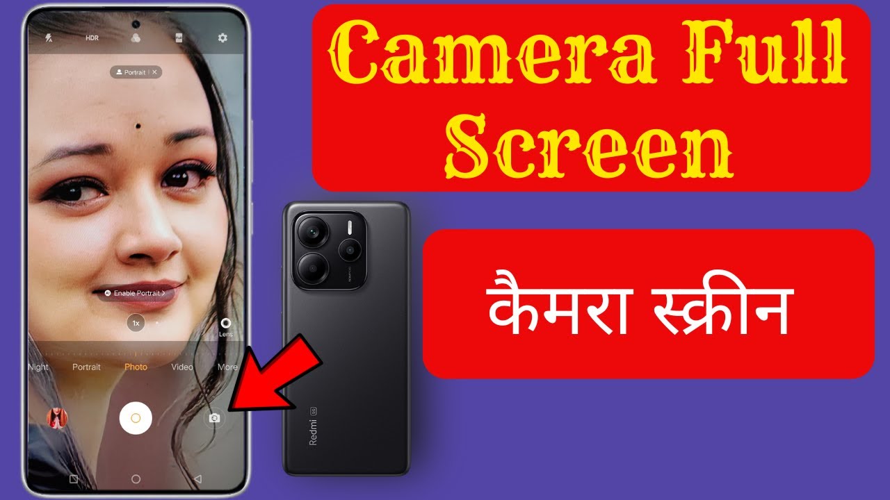 how to set full screen camera in iphone 14 pro 5g | redmi note 14 pro ...