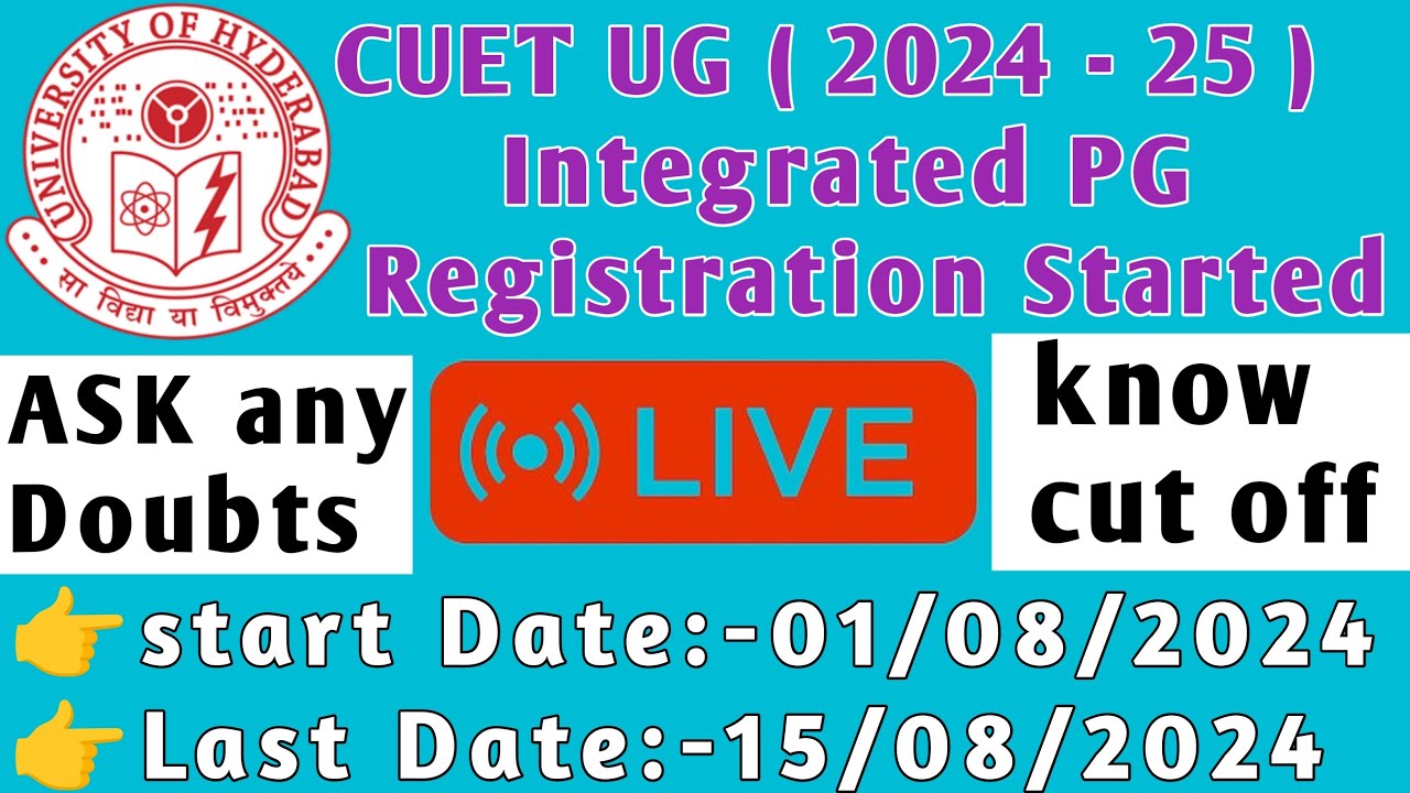 CUET UG Registration Started | integrated courses Registration form ...