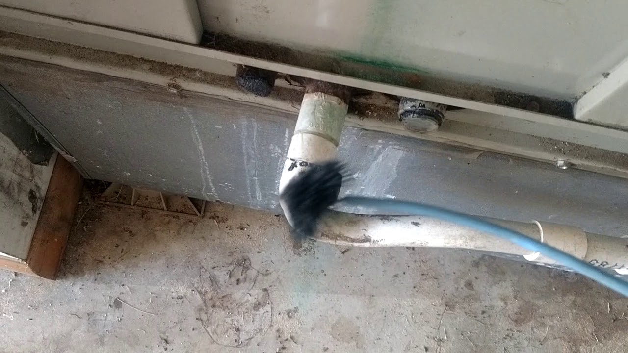 Drain line clean out tip. Flip your brush over & use the back end. The ...