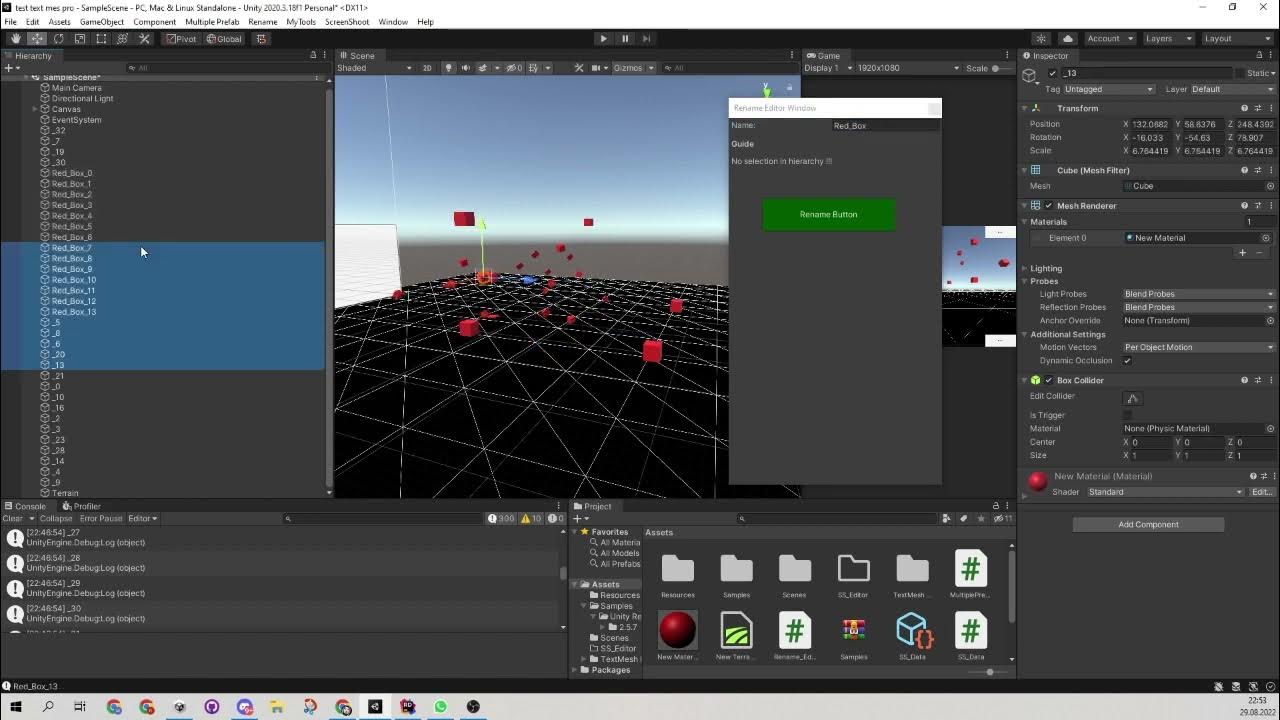 Multiple Rename Editor for Unity - YouTube