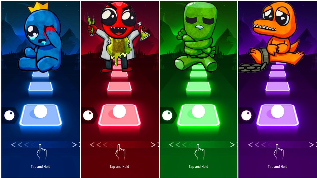 Baby Rainbow Friends: Baby Blue(The Ghost) × Red(Hide & Seek) × Green ...