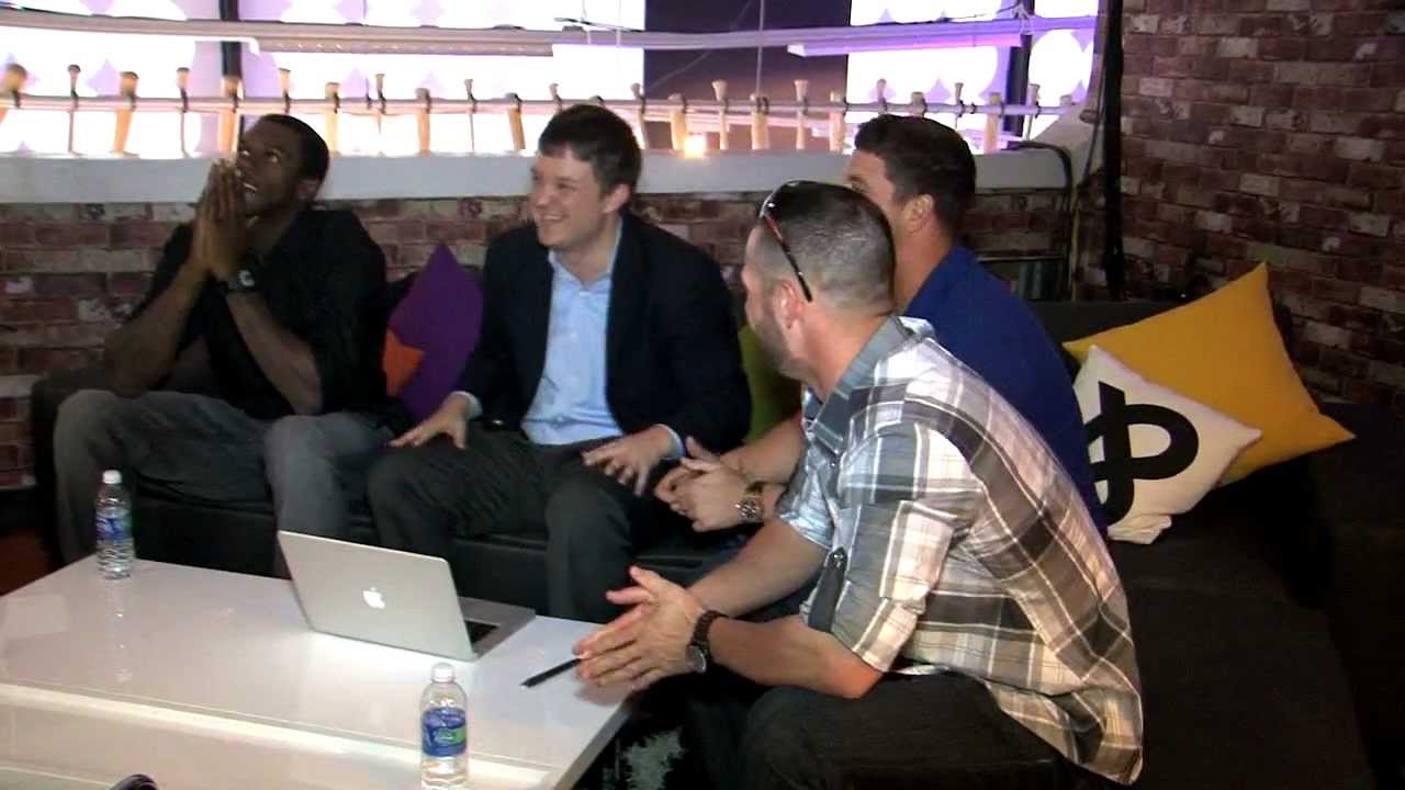 Padres' Cameron Maybin, Yonder Alonso and Andy Parrino visit MLB Fan ...
