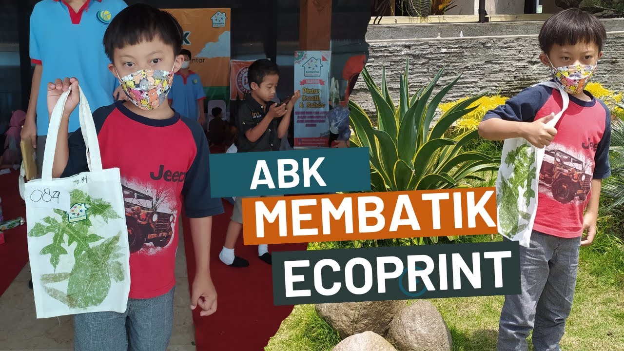 ECOPRINT || Serunya Anak Berkebutuhan Khusus (ABK) Membatik Ecoprint di ...