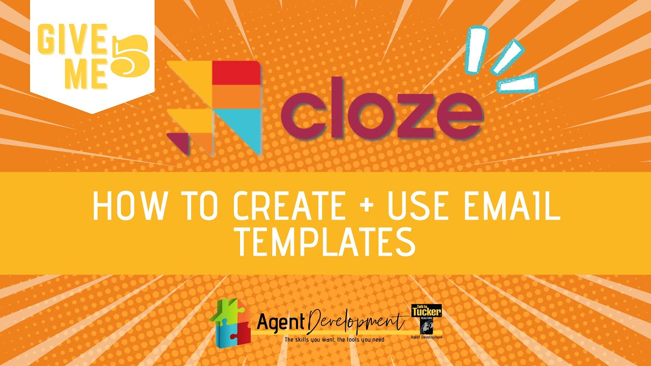 Give Me 5: Cloze - Email Templates - YouTube