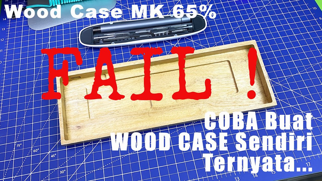 NEKAT !! Buat Sendiri Wood Case Mechanical Keyboard 65% | Making Wooden ...