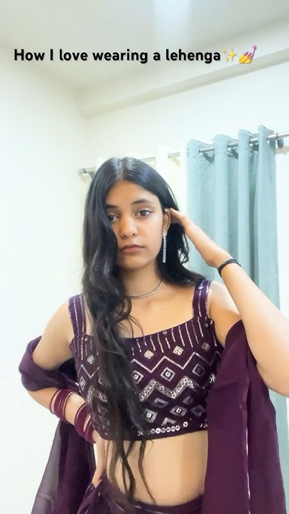 Love wearing lehengas 💅#makeup #lehenga #traditional #youtubeshorts - YouTube