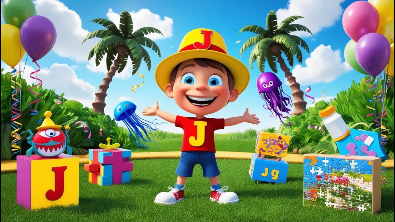 JOLLY J Through J Words for KIDS! Educational Song @CuteCuddles-imran ...