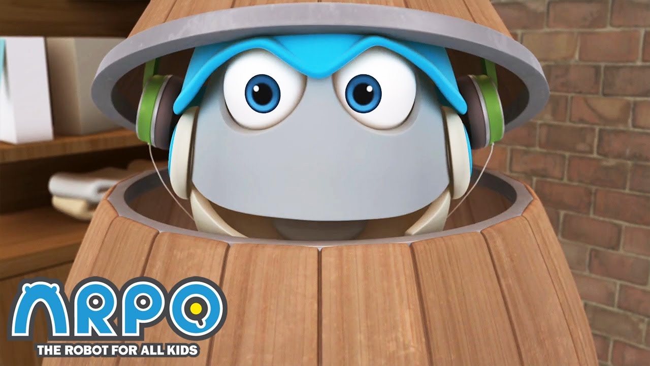 Arpo in a BARREL! - Arpo the Robot | Funny Cartoons for Kids | Kids ...