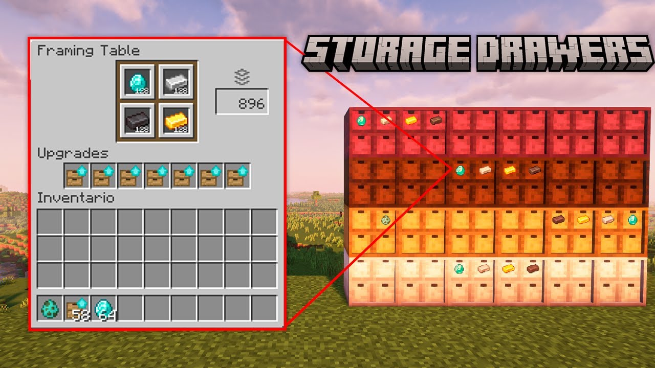 EL MEJOR MOD para GUARDAR tus ITEMS de MINECRAFT!! - YouTube