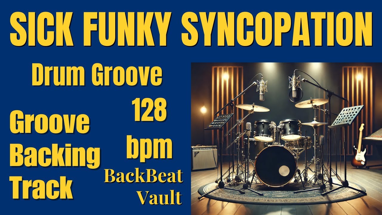 Sick Funky Syncopation – 128 BPM | Tight Funk Drum Beat #funkdrums # ...